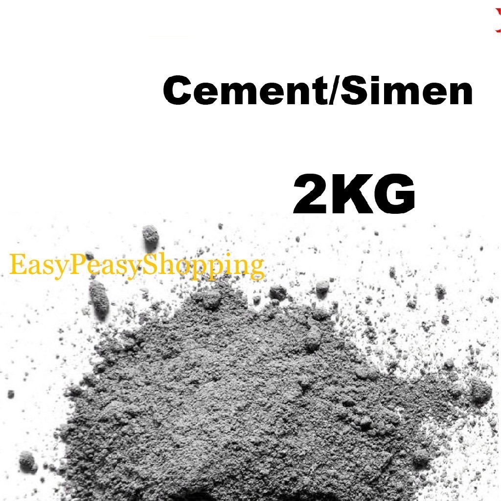2KG Grey Cement for Concrete Wall Touch Up DIY/Simen Biasa/Tampal ...
