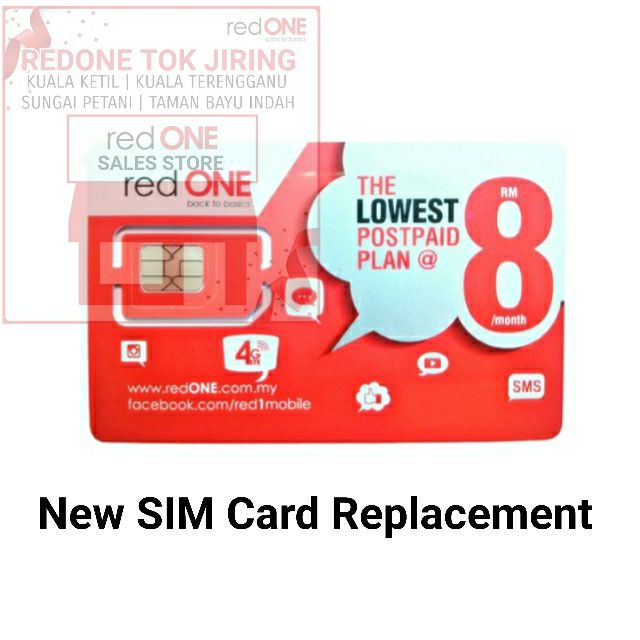 redONE Postpaid New SIM Card Replacement | redONE Pascabayar ...