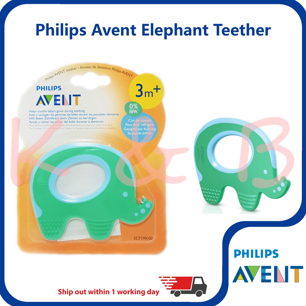 🤩 Clearance 🤩 Philips Avent Teether Elephant SCF199/00 | Shopee Malaysia