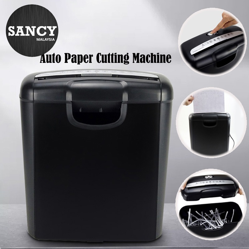 SANCY Paper Cutting Machine Straight Cut Paper Shredder 6 Strip Cut For ...