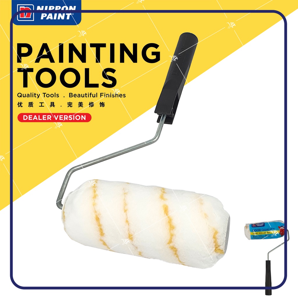 Nippon 7'' Paint Roller With Handle Set | Shopee Malaysia