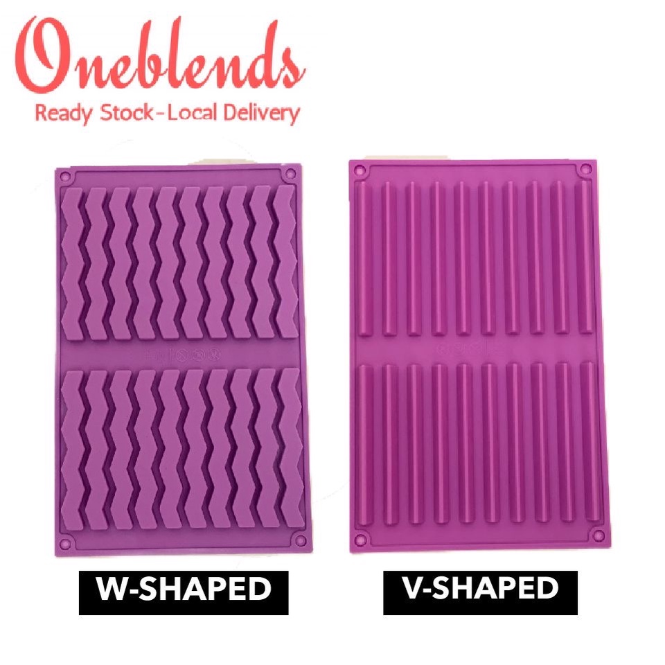 Silicone Biscuit Baking Mold Chocolate Stick Mould V W Shape Acuan ...