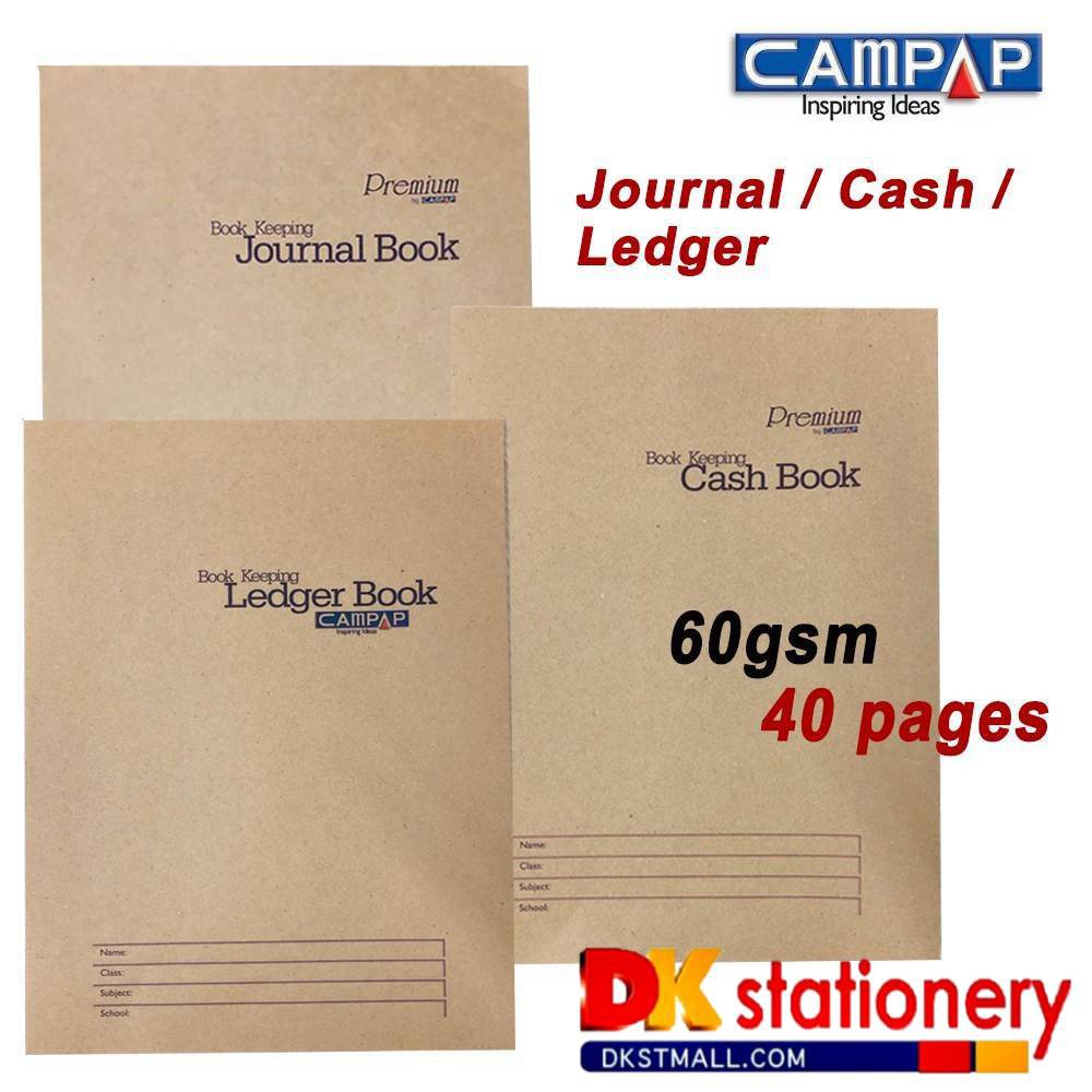 Premium by CAMPAP BOOK KEEPING CASH / JOURNAL / LEDGER / EXERCISES BOOK ...