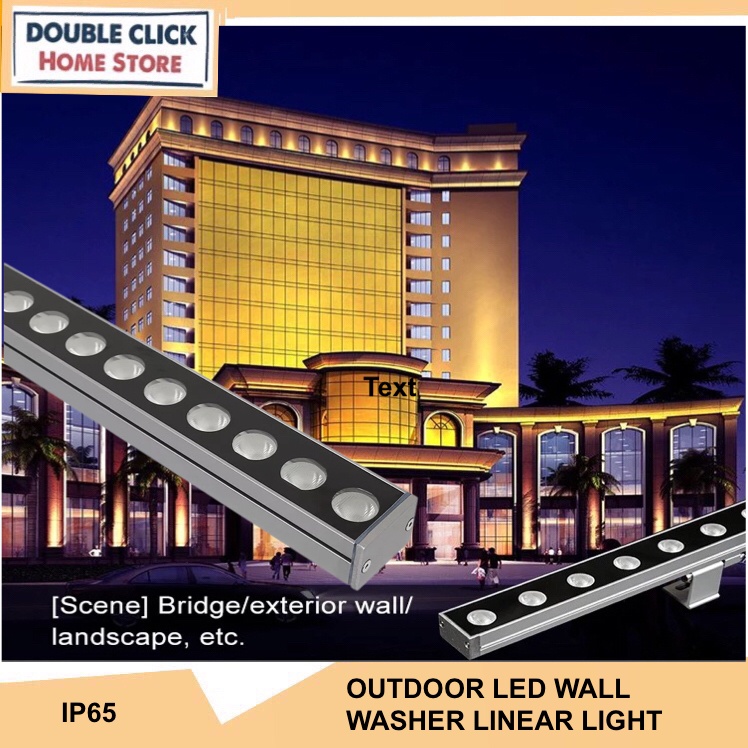 Outdoor LED Wall Washer Linear Light Weatherproof Light Warmwhite(3000k ...