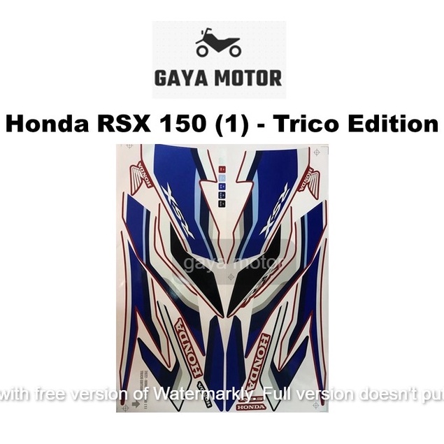 Honda RSX 150 (1) - Trico Edition Body Sticker | Shopee Malaysia