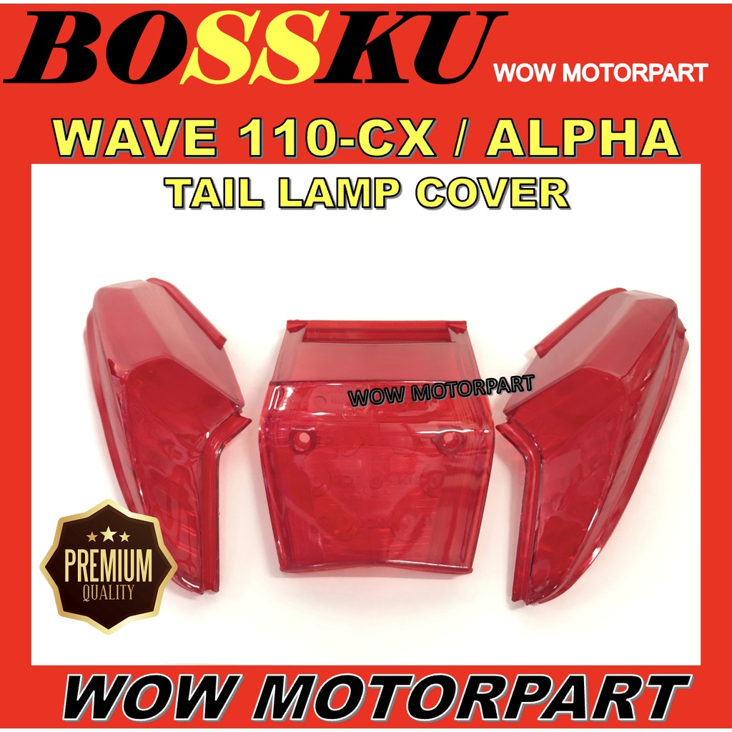WAVE 110 CX TAIL LAMP COVER WAVE ALPHA TAIL LEN SET WAVE110CX TAIL LAMP ...