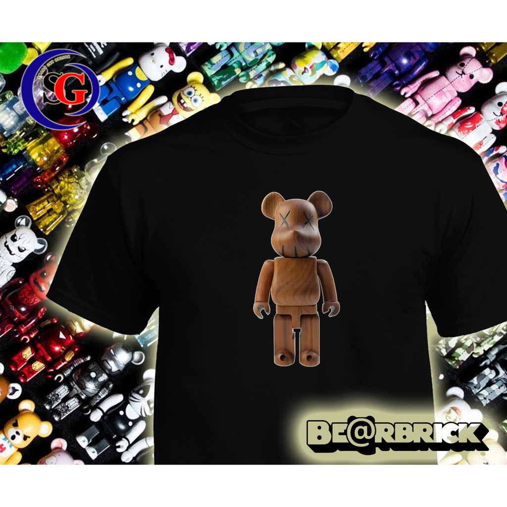 BEARBRICK LIMITED EDITION BLACK AND WHITE GRAPHIC T SHIRT | Shopee Malaysia