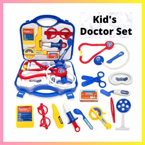 Children Doctor Nurse Pretend Play Set Portable Suitcase Medical Tool ...