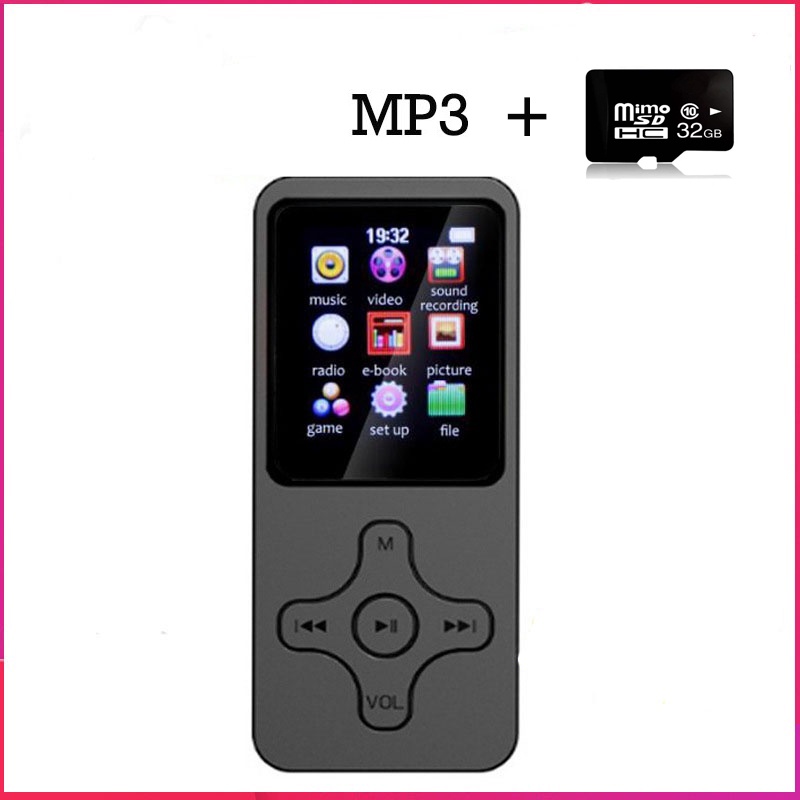 1.8 Inch Screen Bluetooth 5.0 Mp3 Mp4 Music Player FM E-book Mini ...