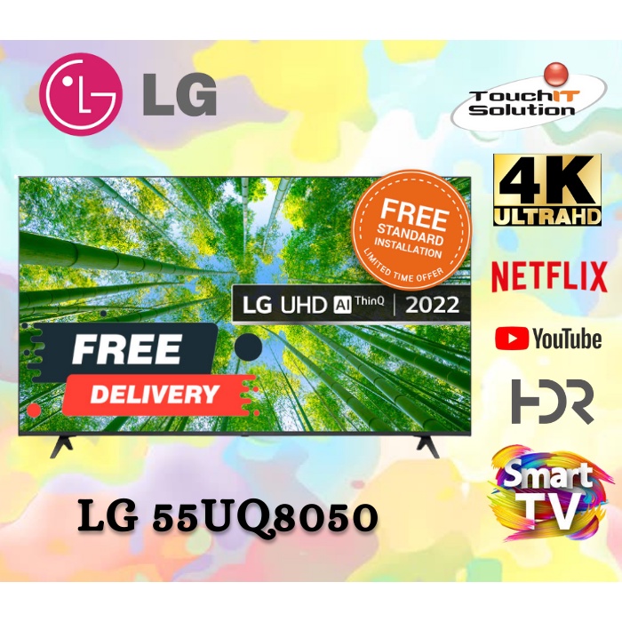 LG 55 inch UQ80 4K Smart UHD TV 55UQ8050 UQ8050 | Shopee Malaysia