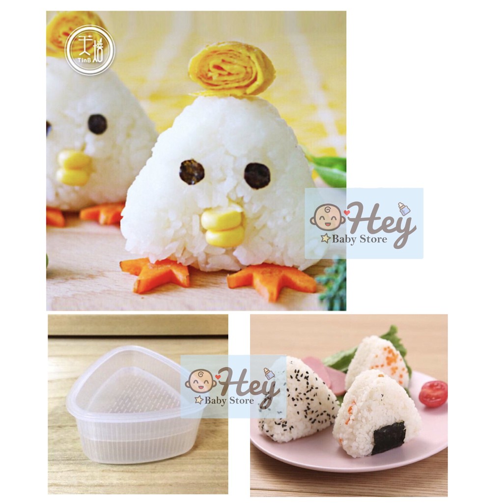 Rice Mould Sushi Onigiri Maker Bento Triangle Shape DIY Kids 2 pcs (1 ...