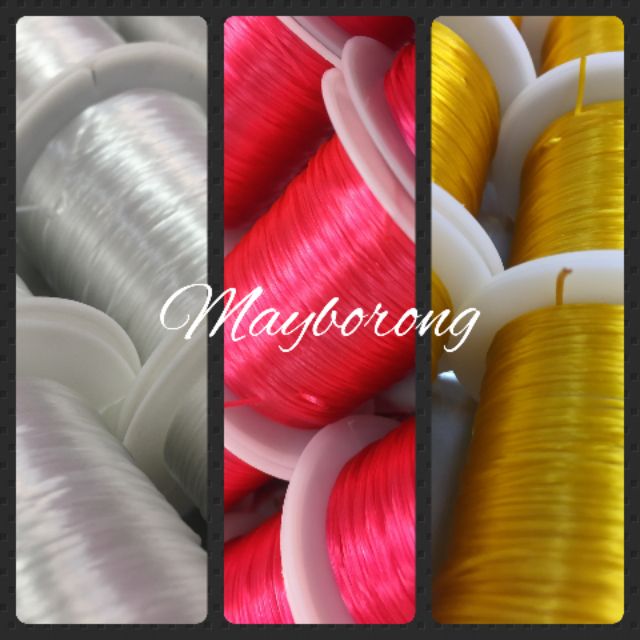 Benang getah Tali Manik crystal string | Shopee Malaysia