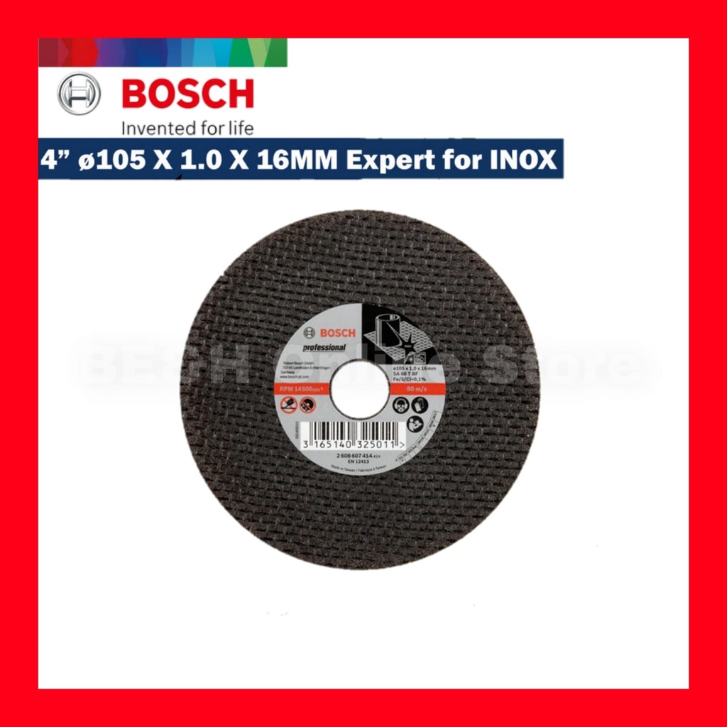BOSCH 4" 14" METAL CUTTING DISC WHEEL GRINDING DISC SUPER THIN 4"X1MM ...