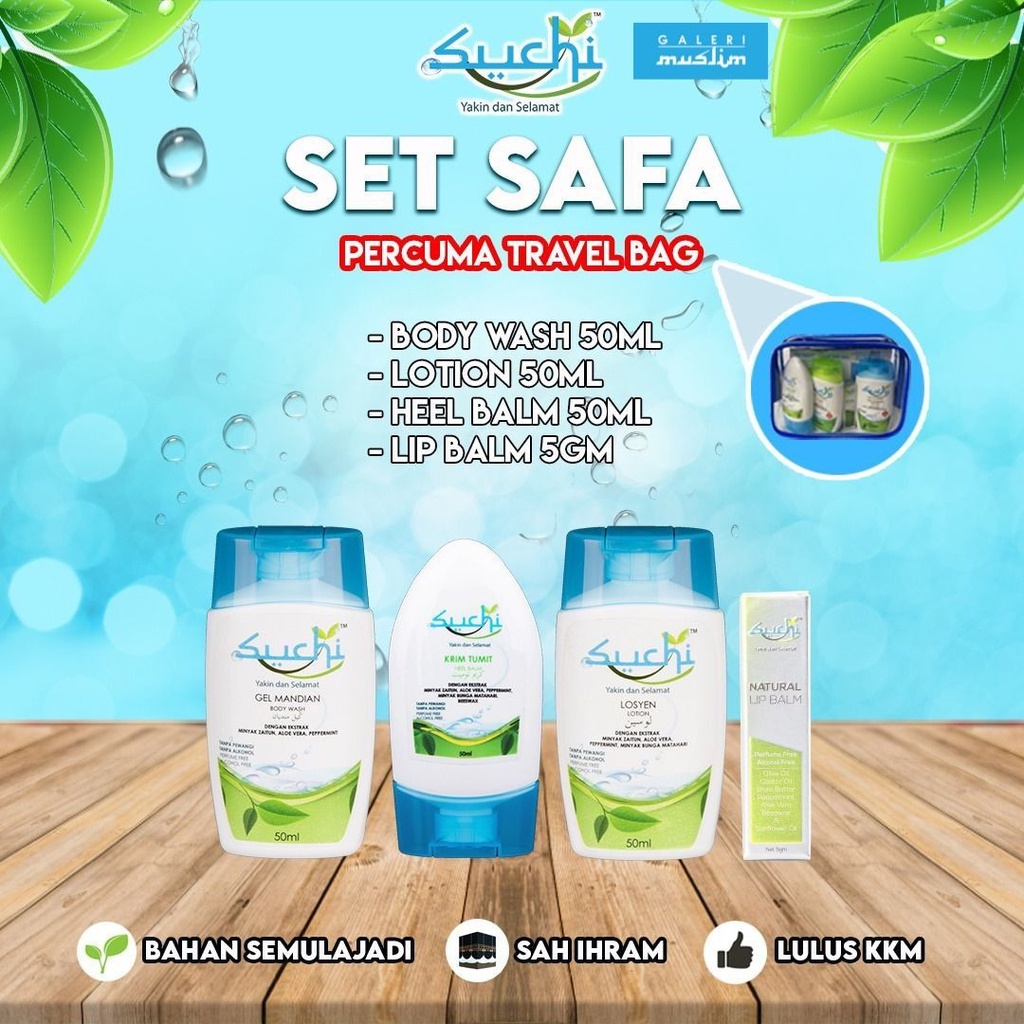SUCHI TRAVEL KIT SET SAFA😍 UNTUK KEGUNAAN HAJI UMRAH 🕋POSTAGE TODAY🚛 ...