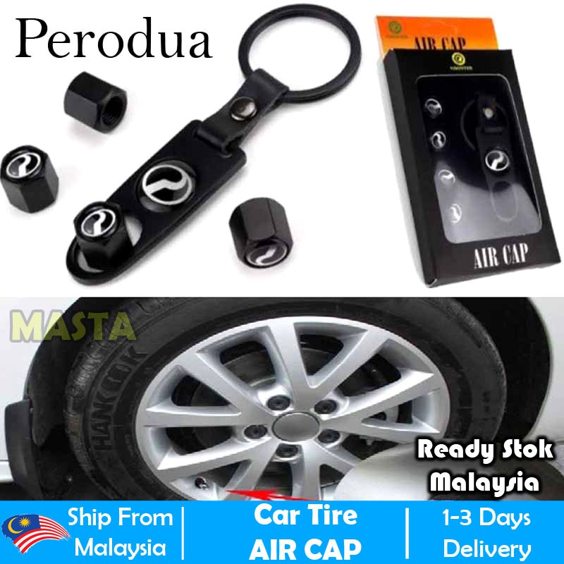 4Pcs/Set Styling Perodua Car Wheel Tire Tyre Valve Stem Air Caps Car ...