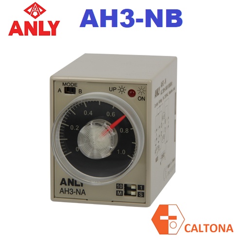 ANALOGUE TIMER AH3-NB MULTI RANGE 12VDC, 24VDC, 240VAC, 415VAC ANLY 3S, 30S, 3m, 30m | Shopee ...