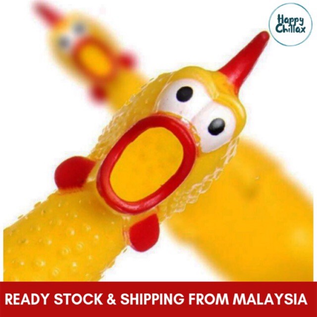 Screaming Rubber Chicken Squeeze Sound Toy | Shopee Malaysia