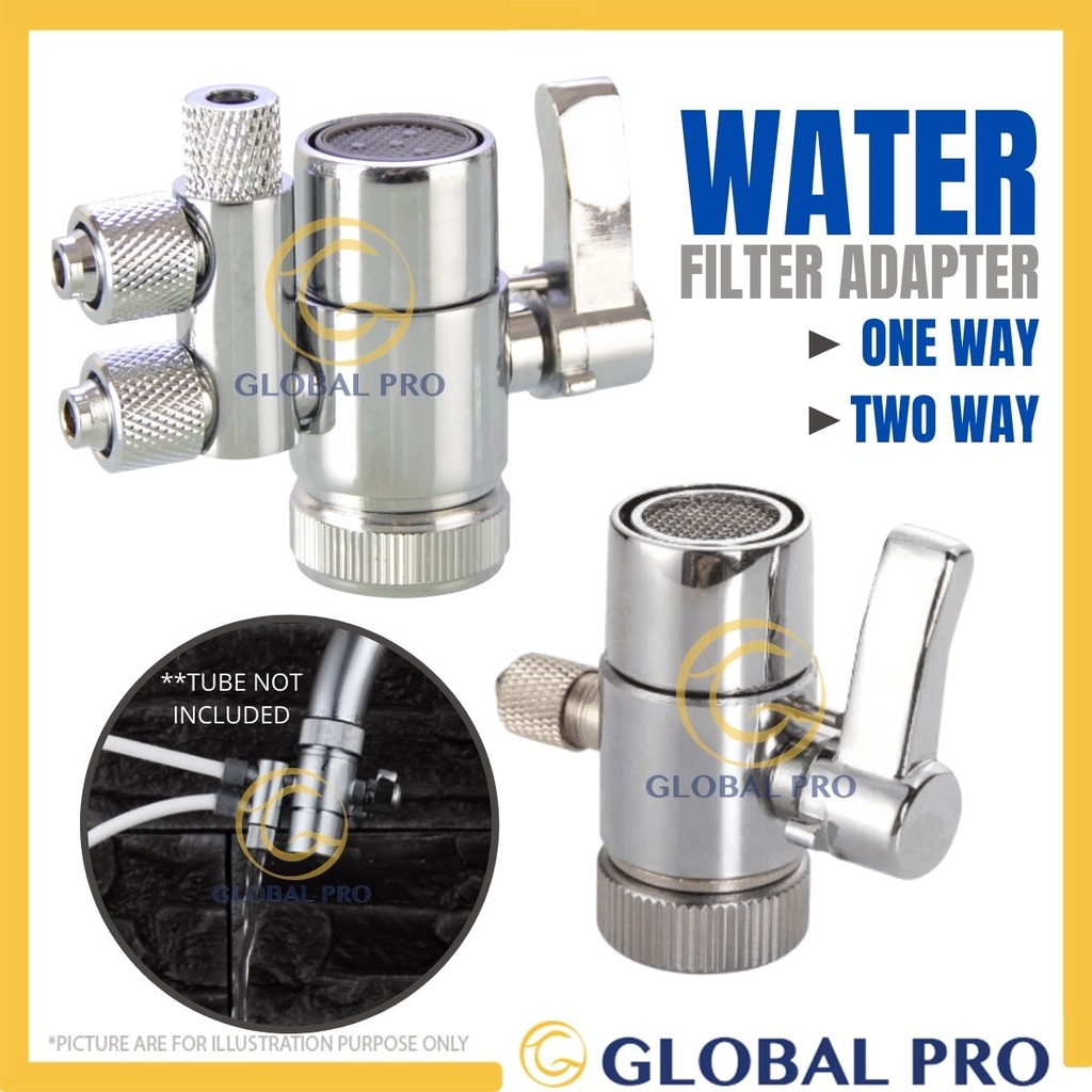 Water Purifier Adapter Switching Valve Faucet Diverter Single/Double 1/ ...