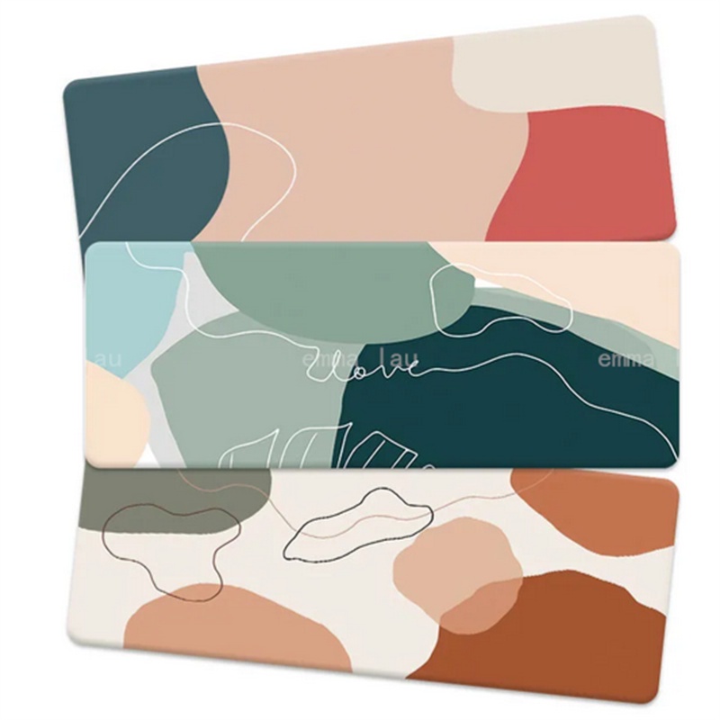 Desktop Mouse Pad Morandi Color Oversized Thick Waterproof Mouse Mat ...
