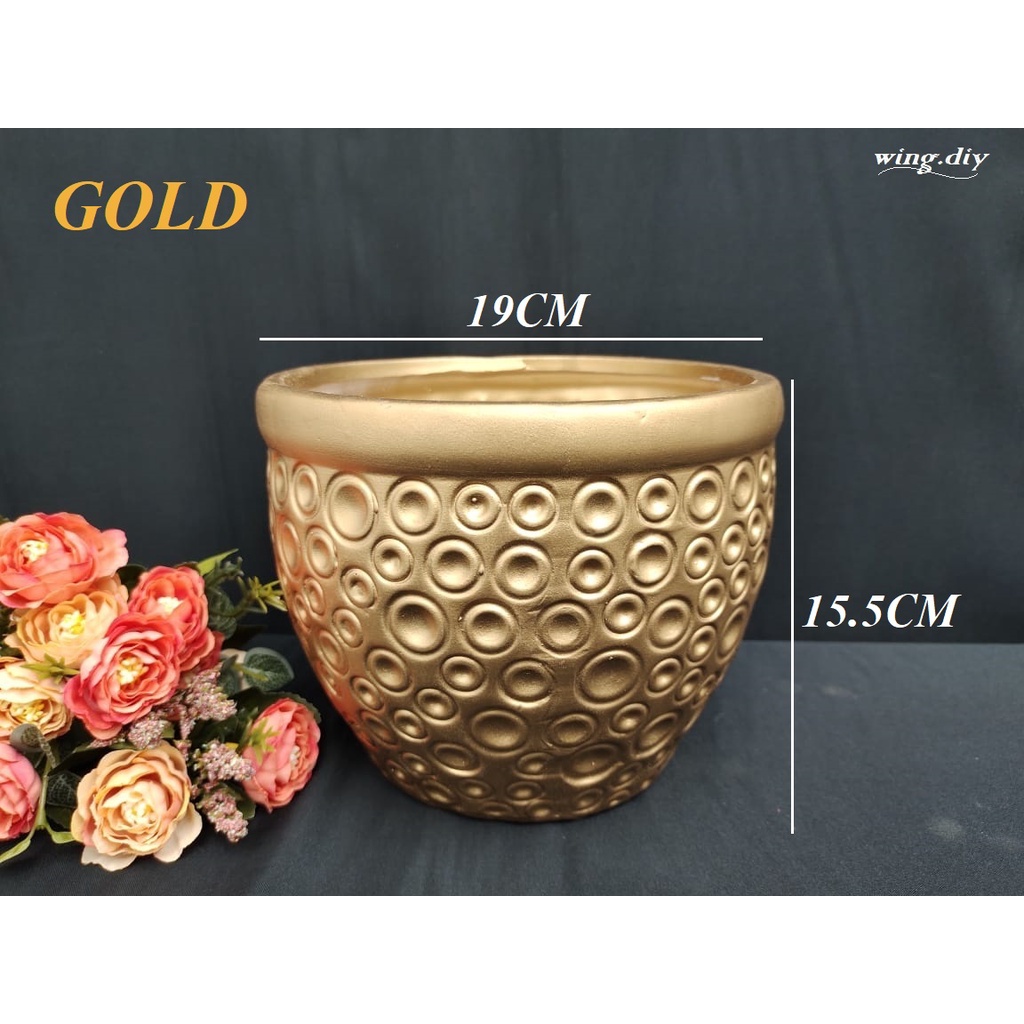 ARTIFICIAL CERAMIC POT FOR ARRANGEMENT FLOWER/ HIASAN PASU SERAMIK ...