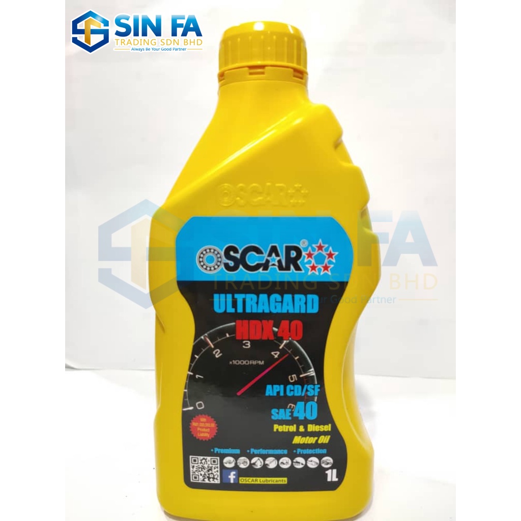🇲🇾🔥【1LT】Oscar Ultragard SAE40 Engine Oil/黑油/MINYAK HITAM🔥🇲🇾 | Shopee ...