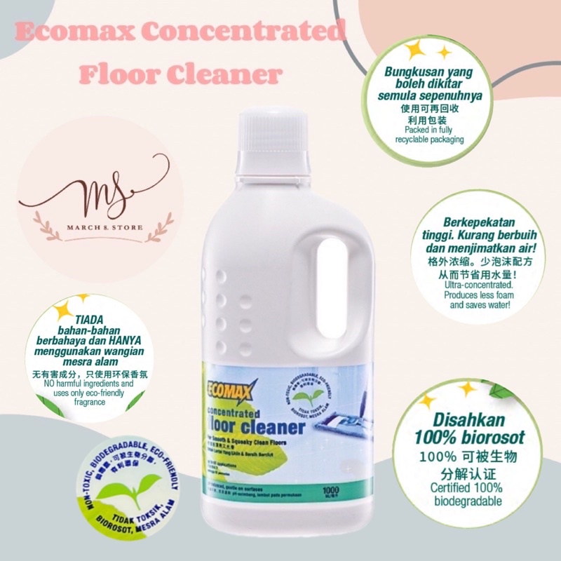 Ecomax Concentrated Floor Cleaner (1000ml) | Shopee Malaysia