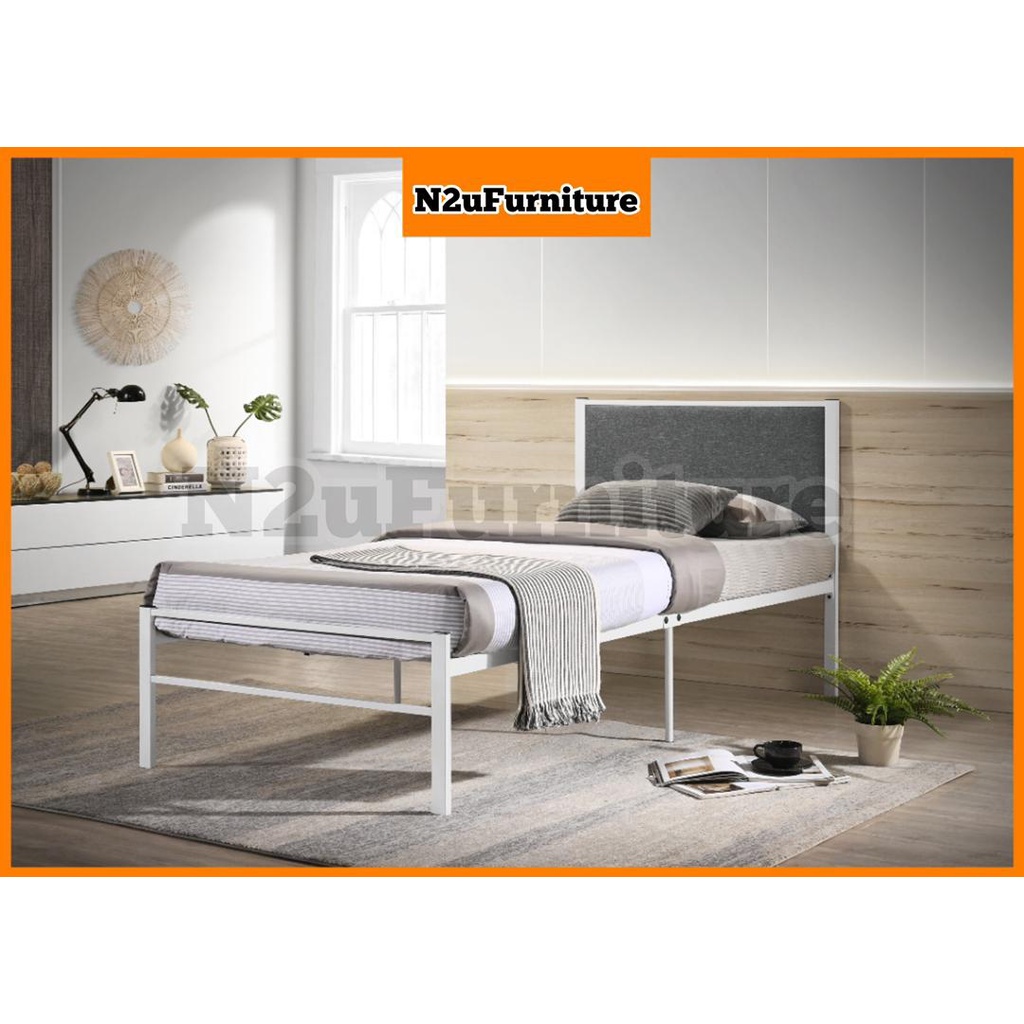 Single Bed / Metal Bed With Cushion | Shopee Malaysia
