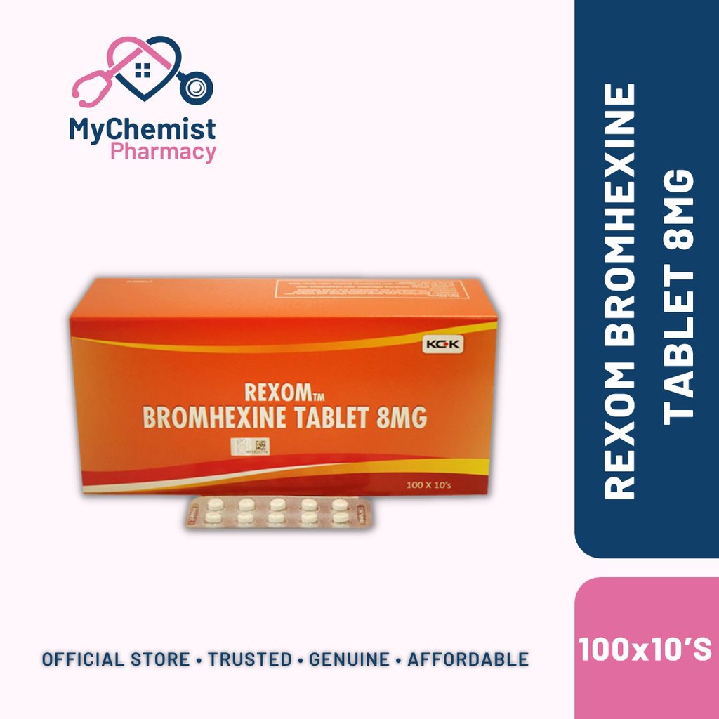 Bromhexine Tablet 8mg Box (Ubat cair kahak untuk dewasa) | Shopee Malaysia