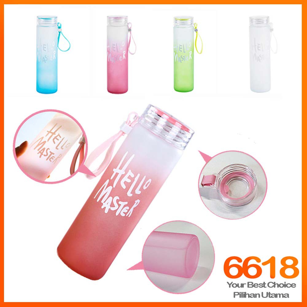 Botol Air Botol Kaca Comel Berwarna-warni Colorful Cute Glass Bottle ...