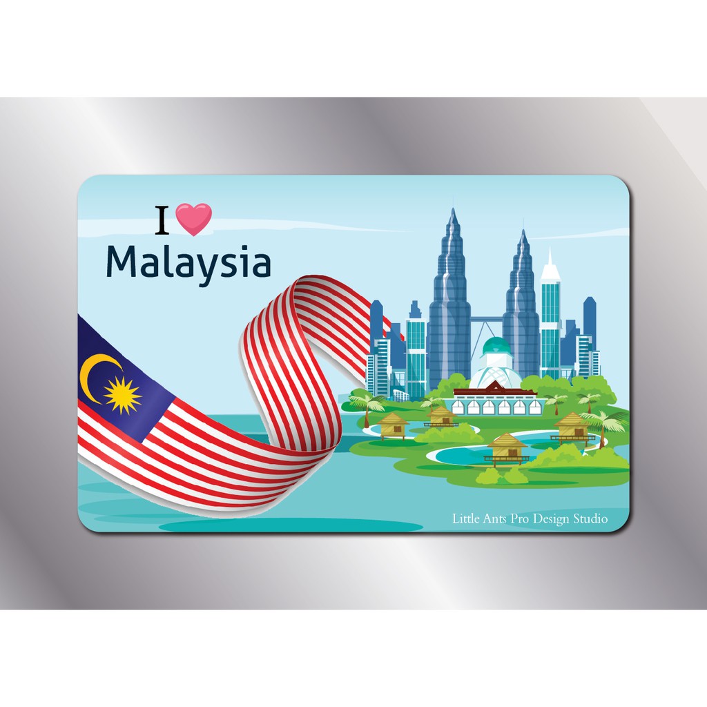 [SALE] I LOVE MALAYSIA Fridge Magnet Hari Kebangsaan Merdeka MALAYSIA ...