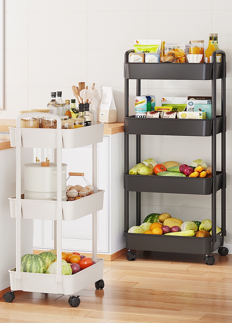 Innohut Kitchen Trolley Plastic Troli Dapur Home Storage Tools Rack ...