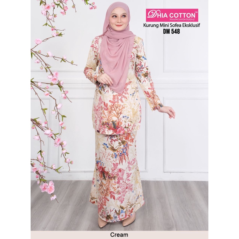 |Dhia Cotton| Baju Kurung Mini Sofea Ekslusif | Shopee Malaysia