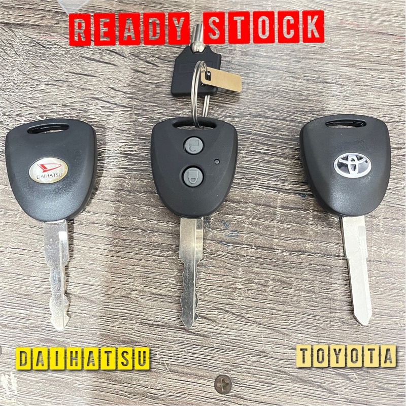 perodua axia key cover kunci casing logo toyota dan daihatsu | Shopee ...