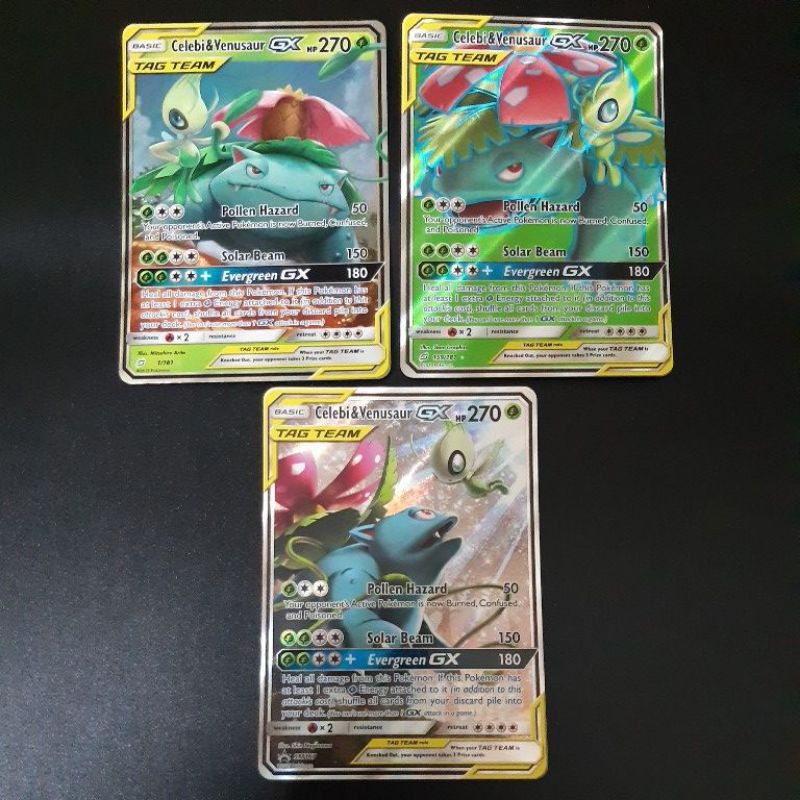 Pokemon Card TCG: Tag Team: Celebi & Venusaur GX Normal Art/Full Art ...