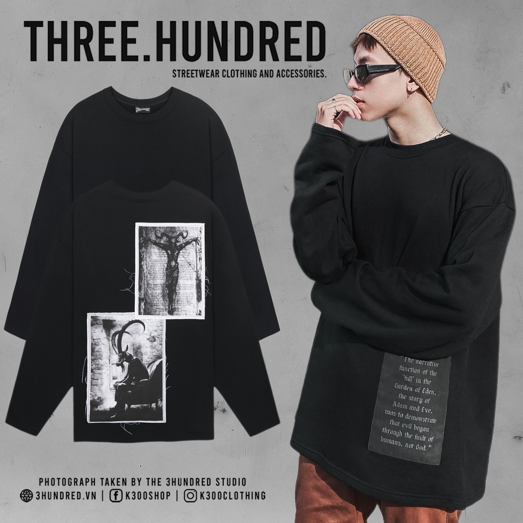 The Origin Of Satan Long Sleeve Shirt Patch Style 100% Cotton Oversized ...