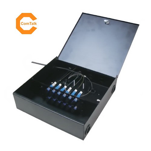 Dintek Wall Mount Fiber Optic Enclosure 24 Ports - 2 x SC Plates ...