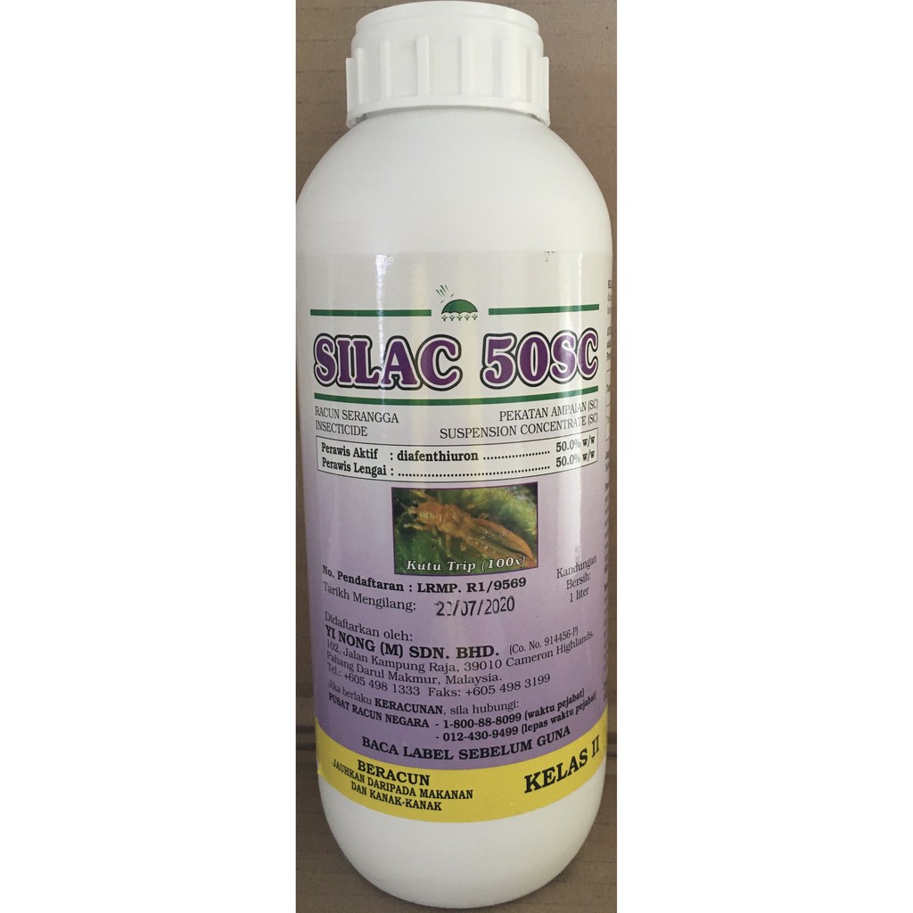 Original Yi Nong Silac 50SC 1L / Racun Serangga / Lalat Putih ...