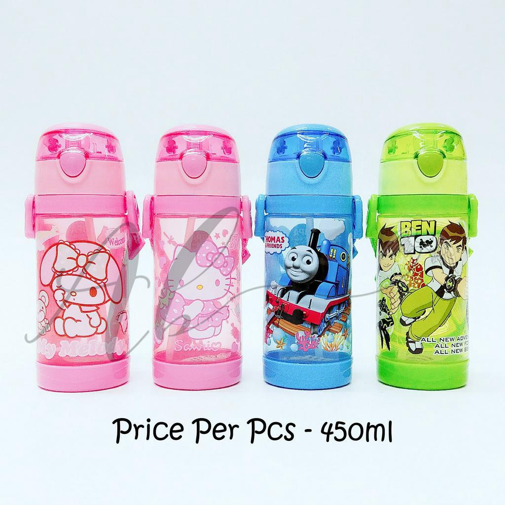 Angel Baby Kids Melody Hello Kitty Thomas Ben Pika Cartoon Water Bottle 450ML | Shopee Malaysia