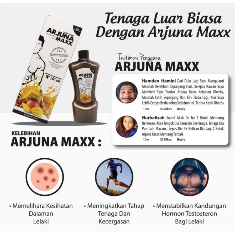 D'HERBS JUS ARJUNA MAXX terlajak laris meningkatkan stamina&kekuatan ...