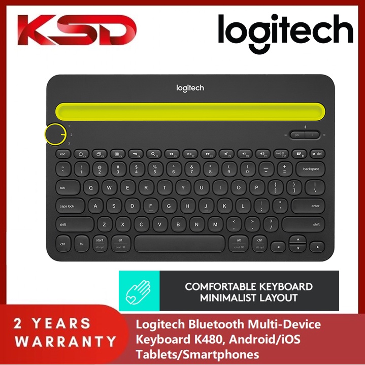 Logitech Keyboard K480 Bluetooth Wireless Multi Device Keyboard
