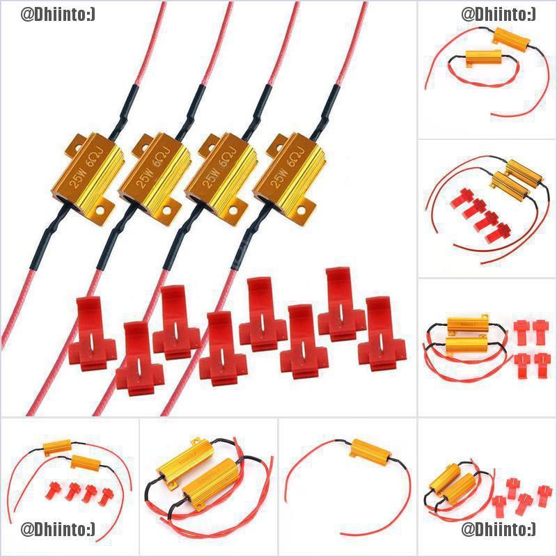 (TDST) 50W 6 Ohm Rx24 Load Resistor Fix Led Bulb Fast Hyper Flash Turn ...