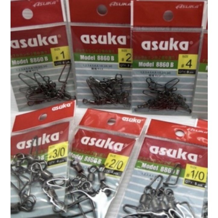 ASUKA 8860B BRASS BARREL SNAP SWIVEL 🇯🇵 / PIN IKAN / KILI PANCING ...
