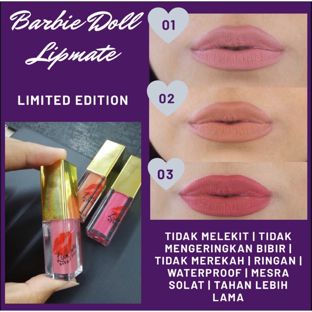 💯HOT ITEM 😍💄Barbie Doll Lipmate💄LIMITED EDITION 🇲🇾 | Shopee Malaysia