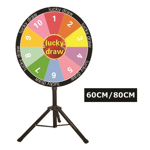 [Ready Stock] Spinning Floor Standing Lucky Draw Turntable Big Wheel ...