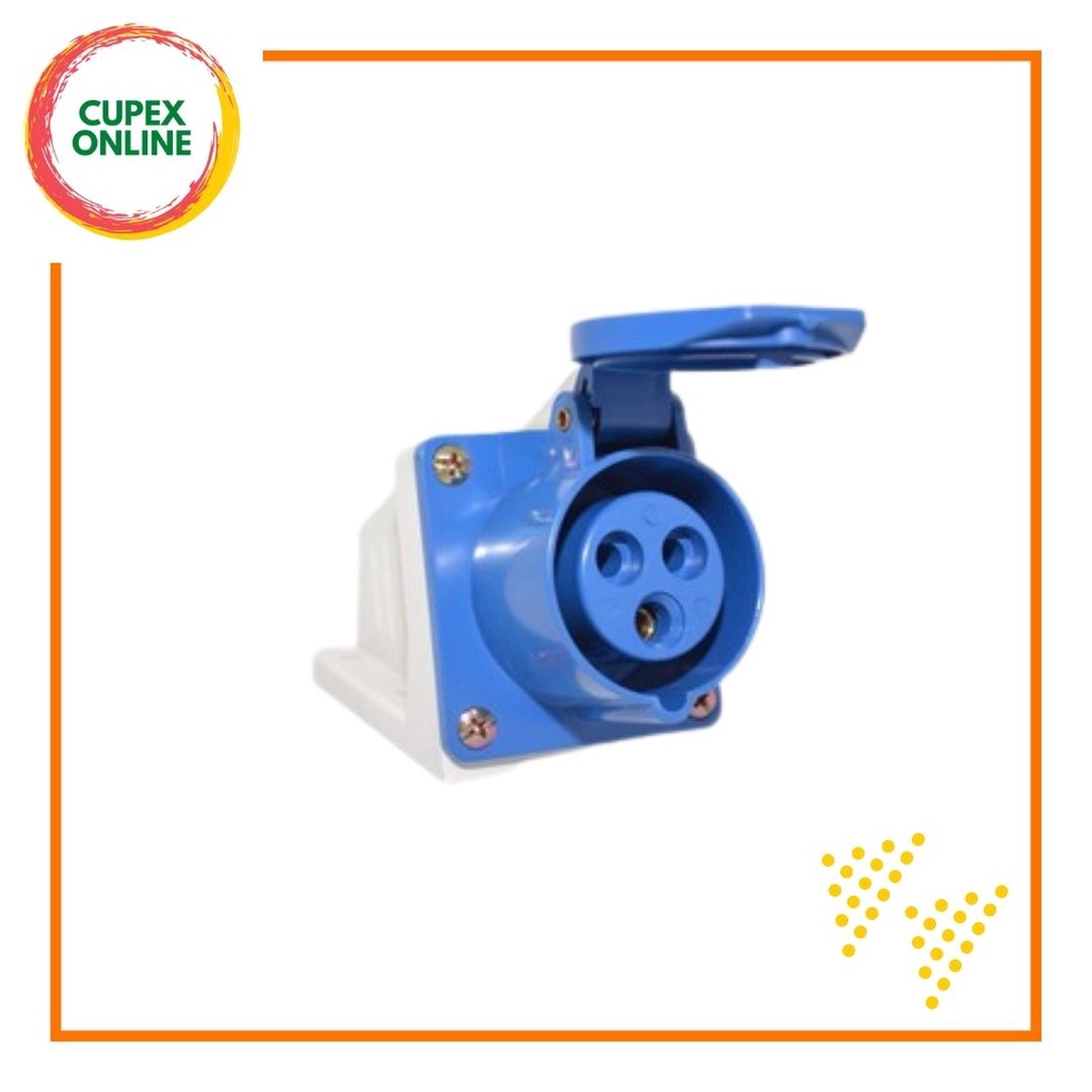 CEE 240V Wall Mounted Socket 3Pin 16A IP44 - 163PP (cupex) | Shopee ...