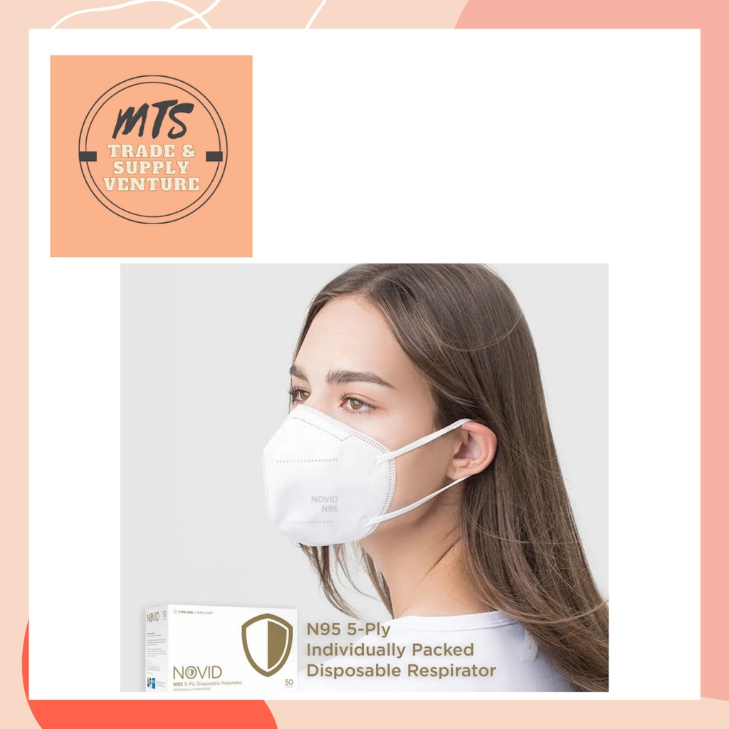 NOVID N95 5-PLY DISPOSABLE RESPIRATOR (1 PCS) | Shopee Malaysia