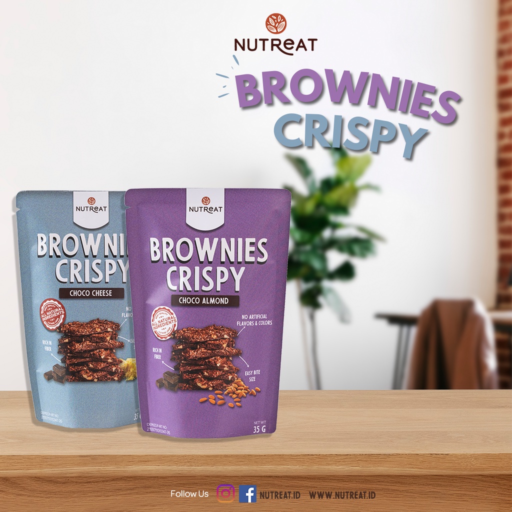 Nutreat Brownies Crispy Package 35g x 2pcs | Shopee Malaysia