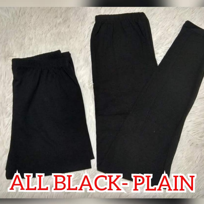 Legging Cotton Kanak-kanak (Hitam/All Black) 3 Bulan - 12 Tahun ...