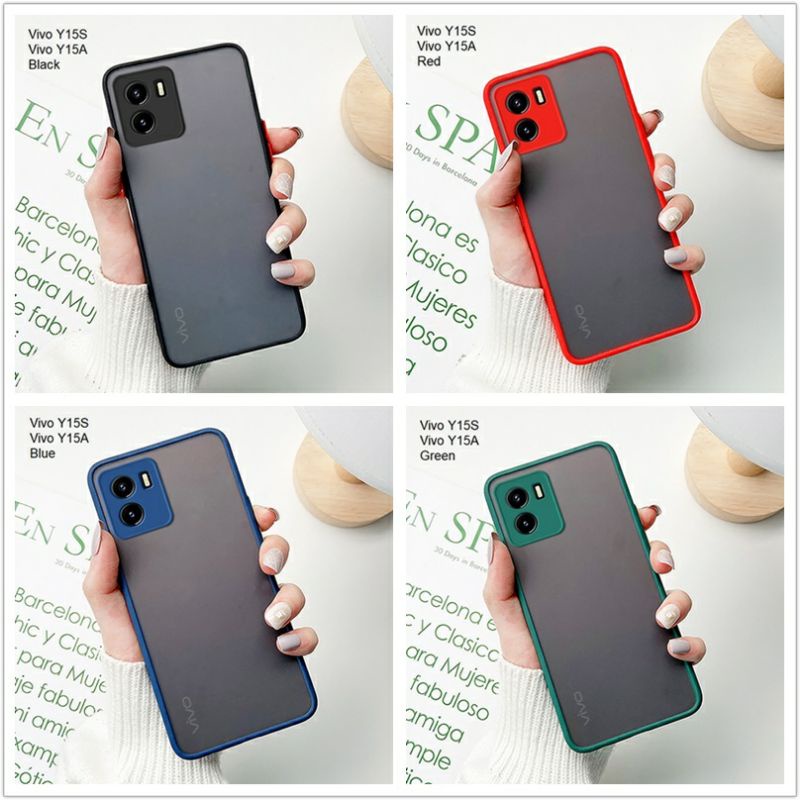 VIVO Y22S/Y16/Y02S/Y35/Y77/Y01/Y15A/Y15S/Y31/Y20G/Y20A/Y20 2021/Y20/Y12S SHOCKPROOF BUMPER COVER ...