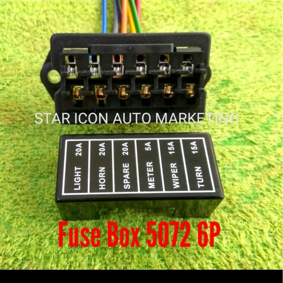 FuseBox Fuse Box With Wire Hardness 6Pin 6 way Universal Type | Shopee ...